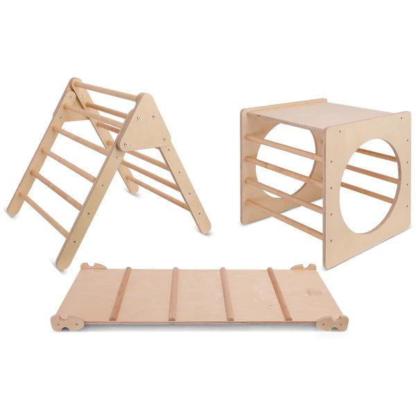 Pikler Climbing Package (Slide, Cube & Triangle) - Lifespan Kids - OUT ...