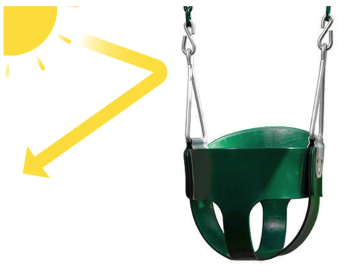 Buy online: Green Toddler Bucket Swing Seat - Happy Active Kids
